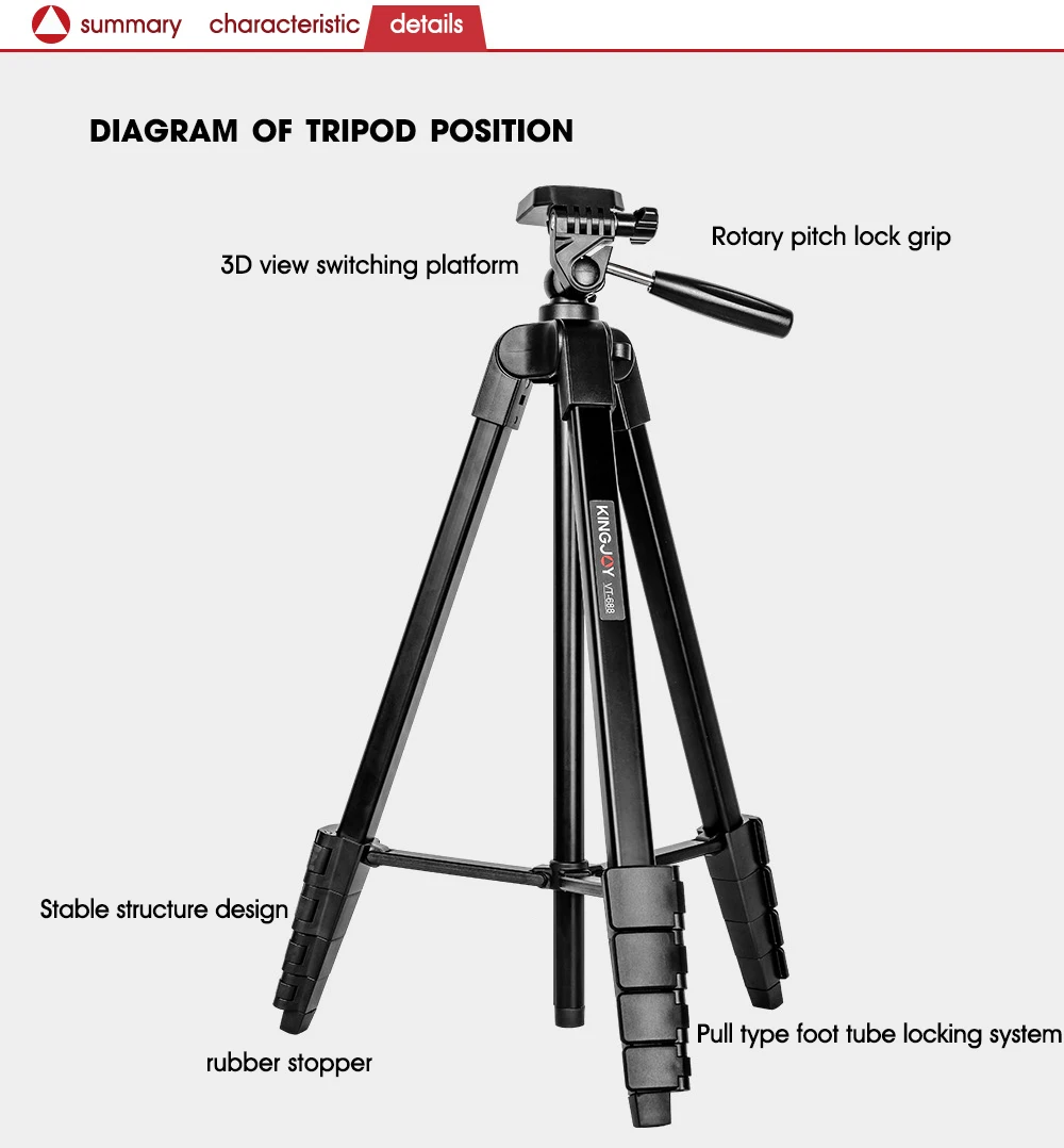 Travel Adjustable Tripod Cell Phone Tripod High Quality Aluminum ...