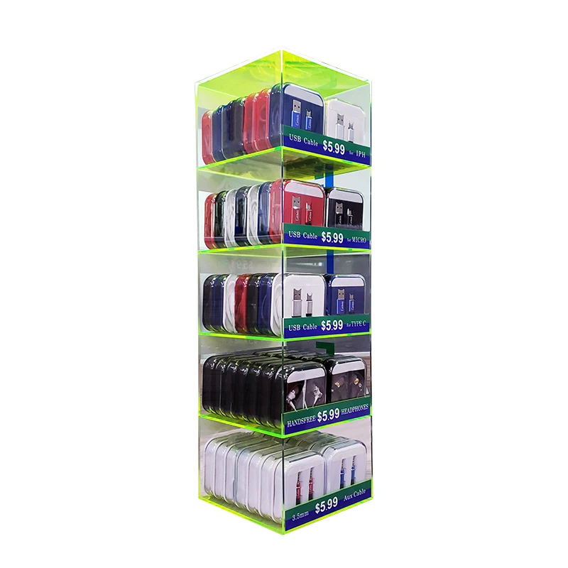 Supermarket Acrylic Display Case For Mobile Accessories Stand Holder ...