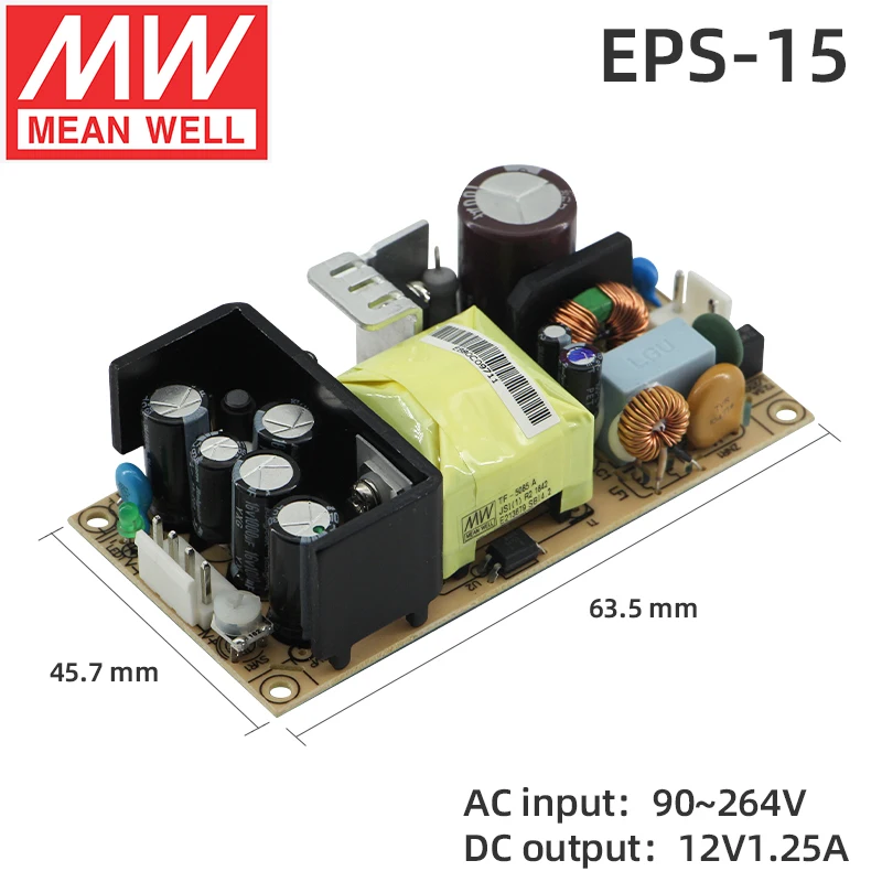 MEAN WELL Power Supply Module 5v 24v 36v 48v Module Open Frame 12v ...