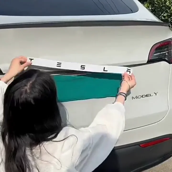 Car Letter Sticker Logo Letter Tail-gated Sign Trunk Letters Tesla For ...