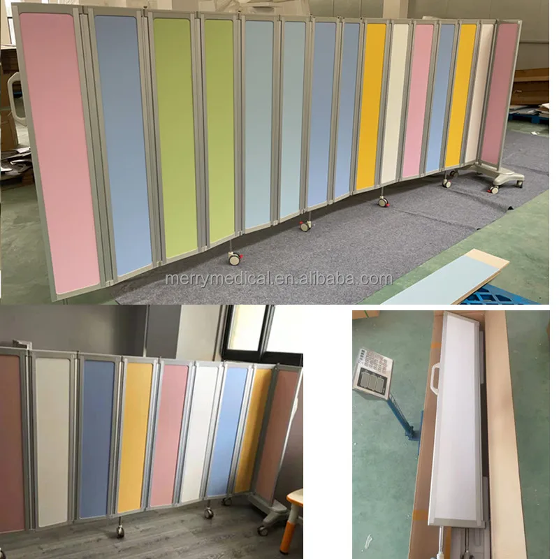 Hpl Hospital Privacy Screens Mobile Ward Folding Curtains - Buy ...