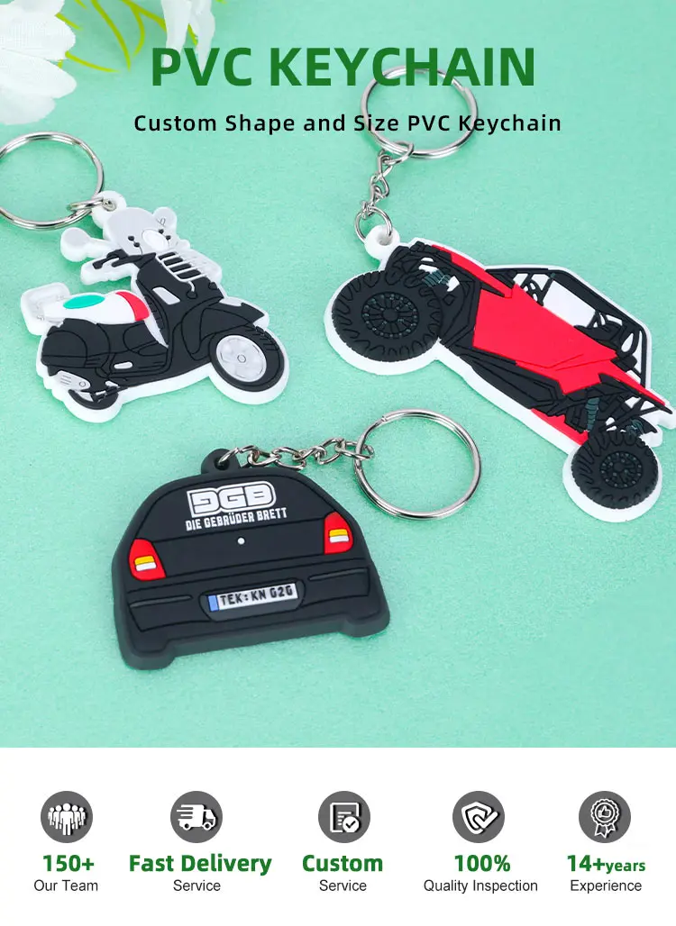Wholesale Personalized Rubber Atv Cute 3d Custom Soft Pvc Keychain For ...