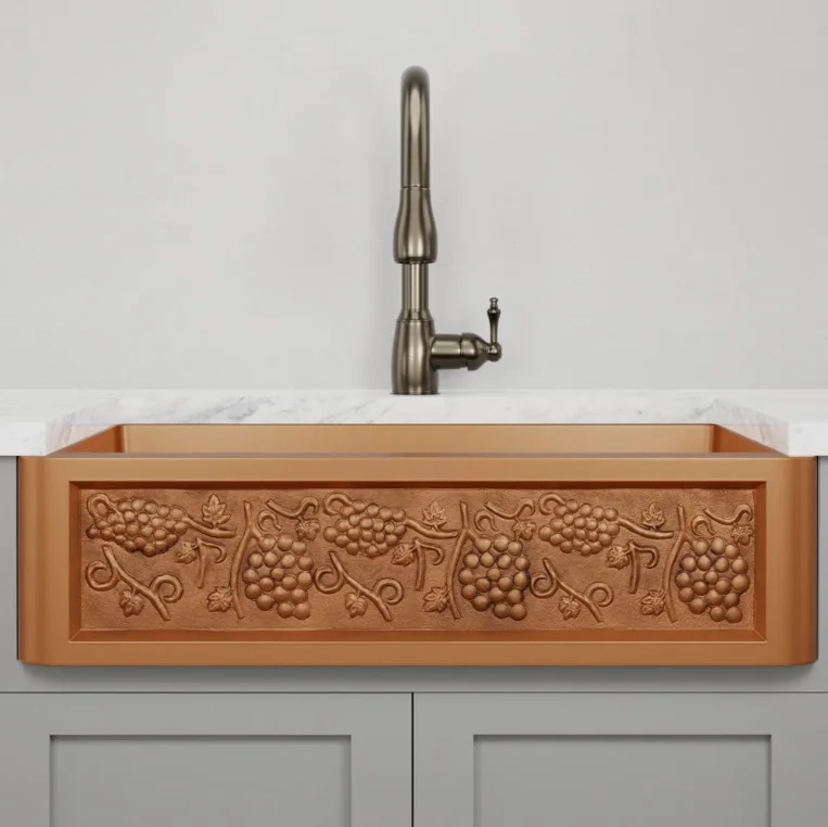 Custom Italian Kitchen Sink - Large Single Bowl Retro