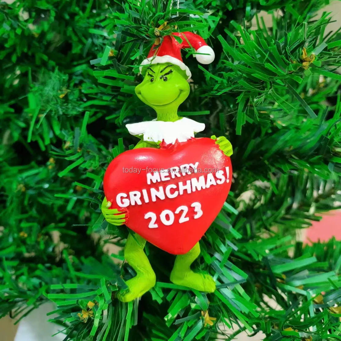 2024 New Arrivals 3d Resin Christmas Grinch Elf Doll Other Christmas ...