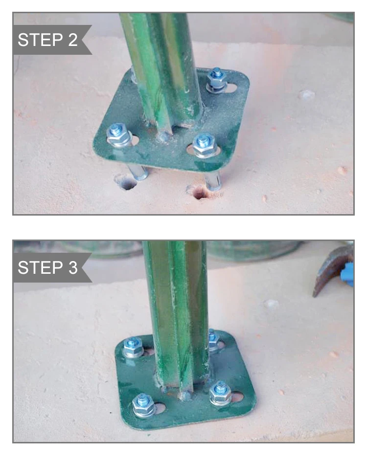 High Quality Round Metal Fencing Tube Post - Galvanized