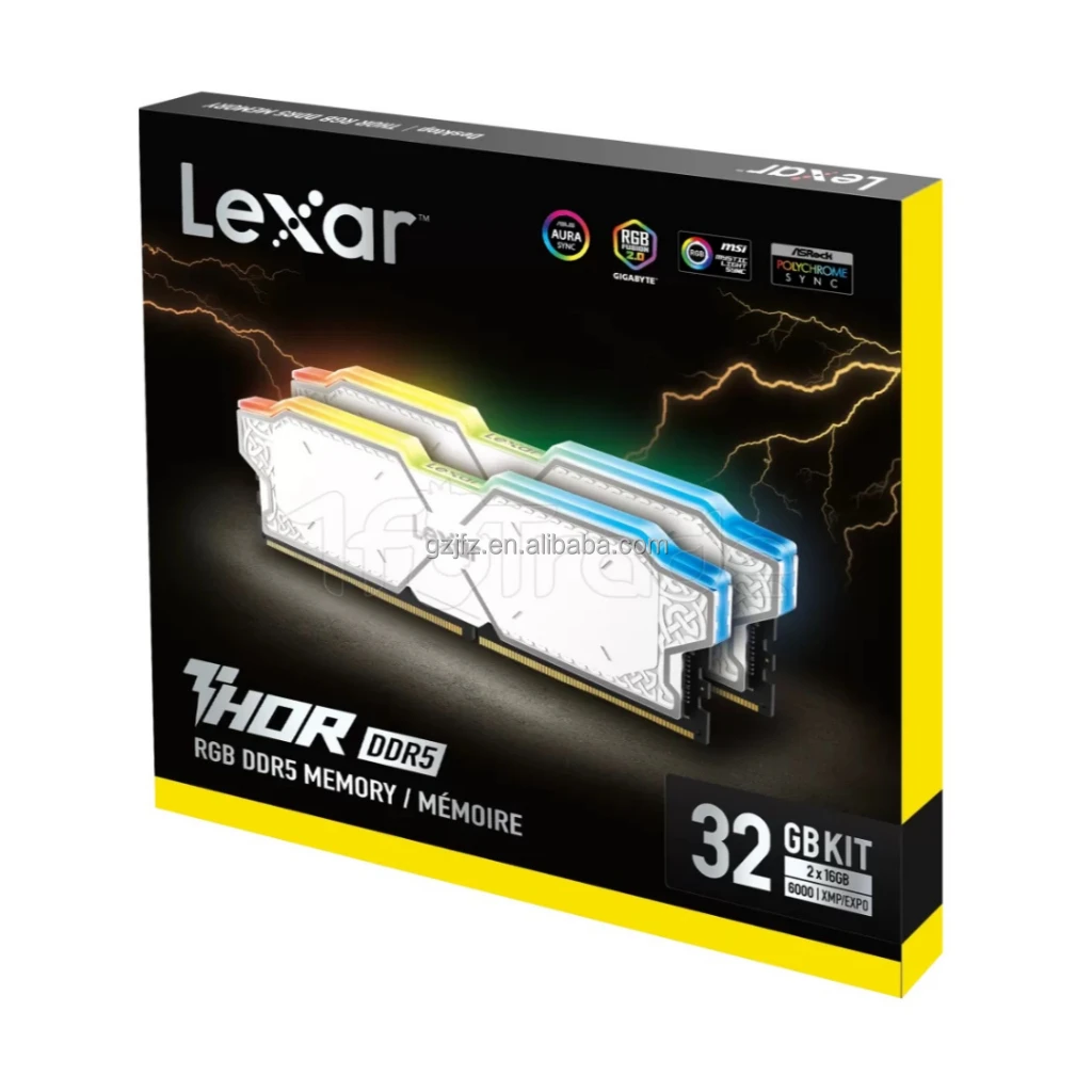 Lexar THOR RGB DDR5 Memory - 32GB, 6000mt/s for Gaming