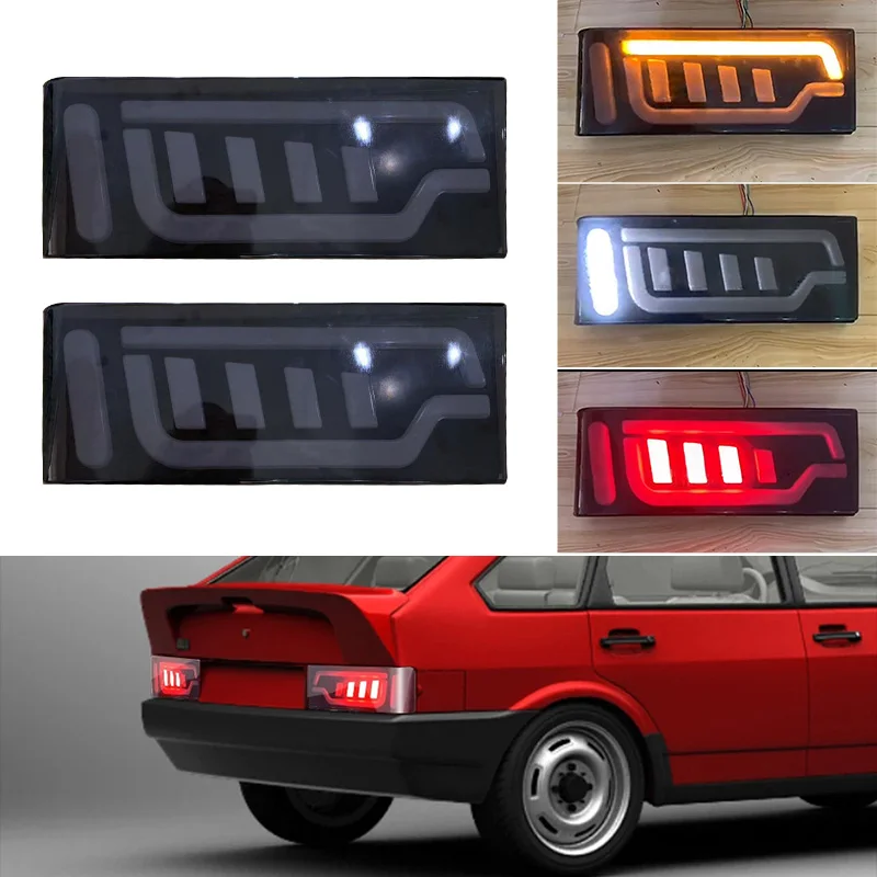 Pair Led Tail Lights For Niva Lada 2108 2109 Rear Tail Marker Lights ...