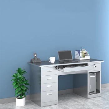 Modern Metal Steel Desk Computer Desk Home Office Staff Table With ...