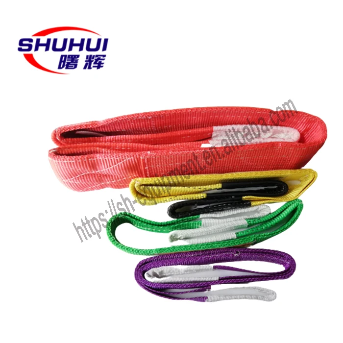 40t Polyester Lifting Belt Round And Flat Sling Color Code Lifting ...