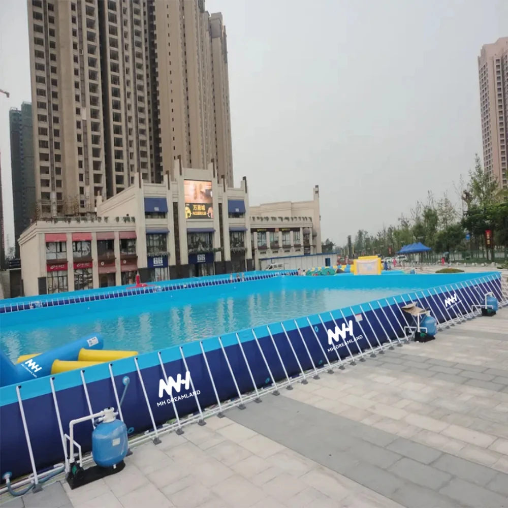 Large Frame Stent Swimming Pool Inflatable Water Game Mental Frame ...