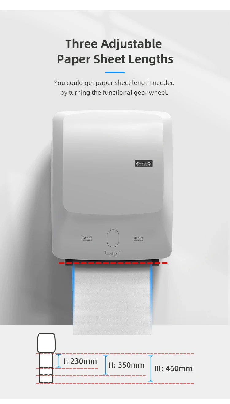 Hotel Bathroom Wall Mount Automatic Sensor Toilet Paper Dispenser