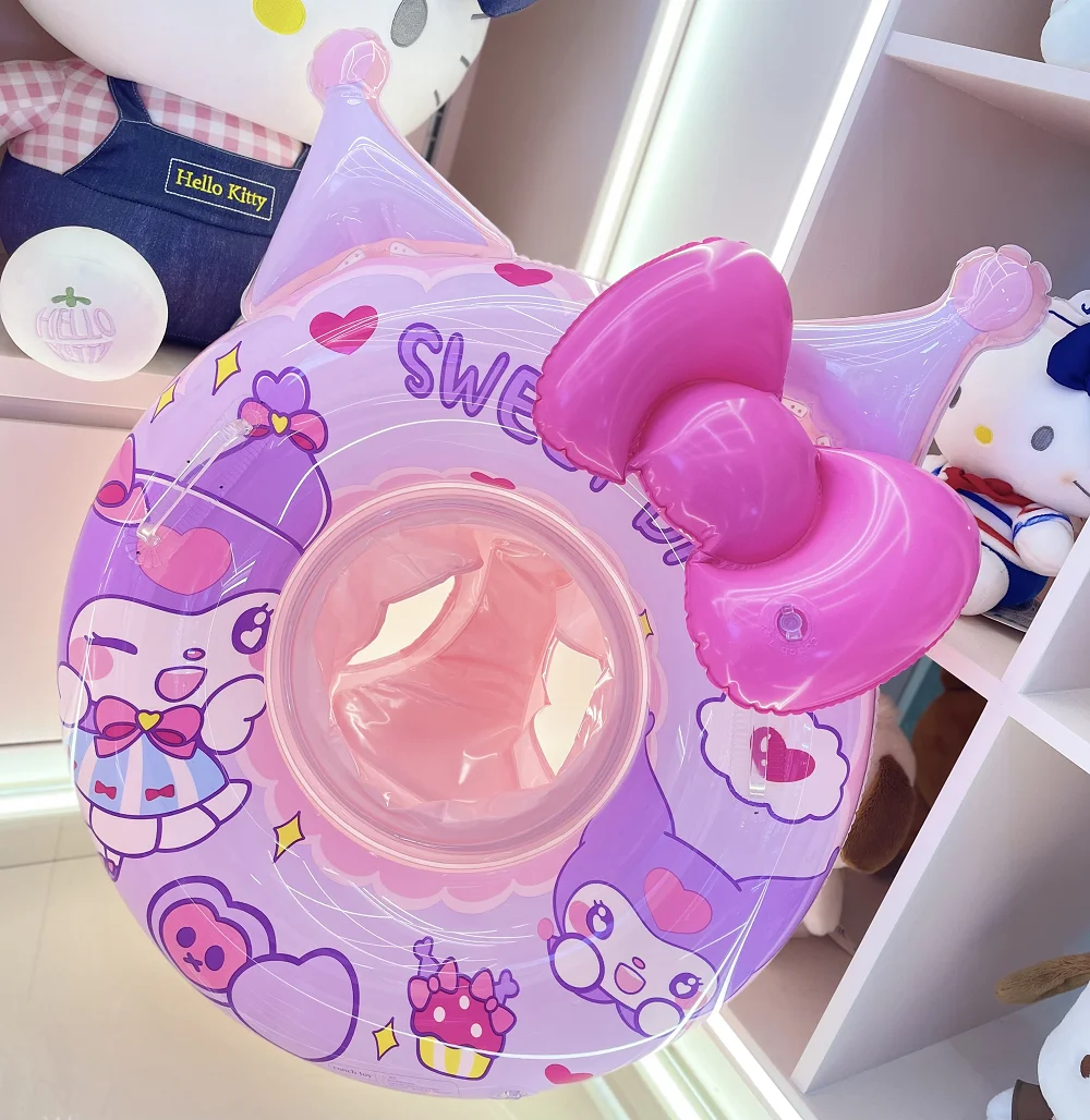 Inflatable Kuromi Swim Circle Melody Cinnamoroll Swimming Rings For ...