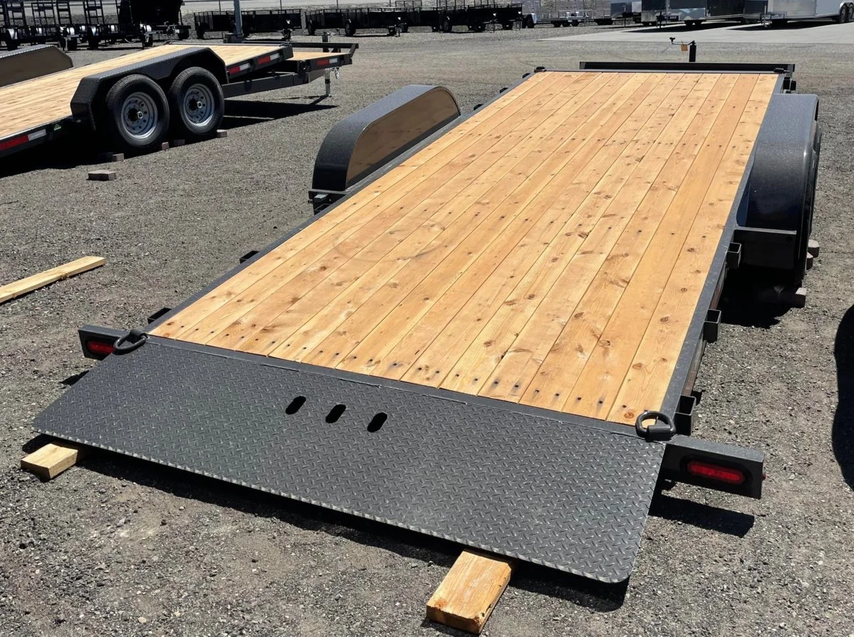 7000lbs Capacity Equipement Trailers 4.9*2.1M Tilt Trailers with ...