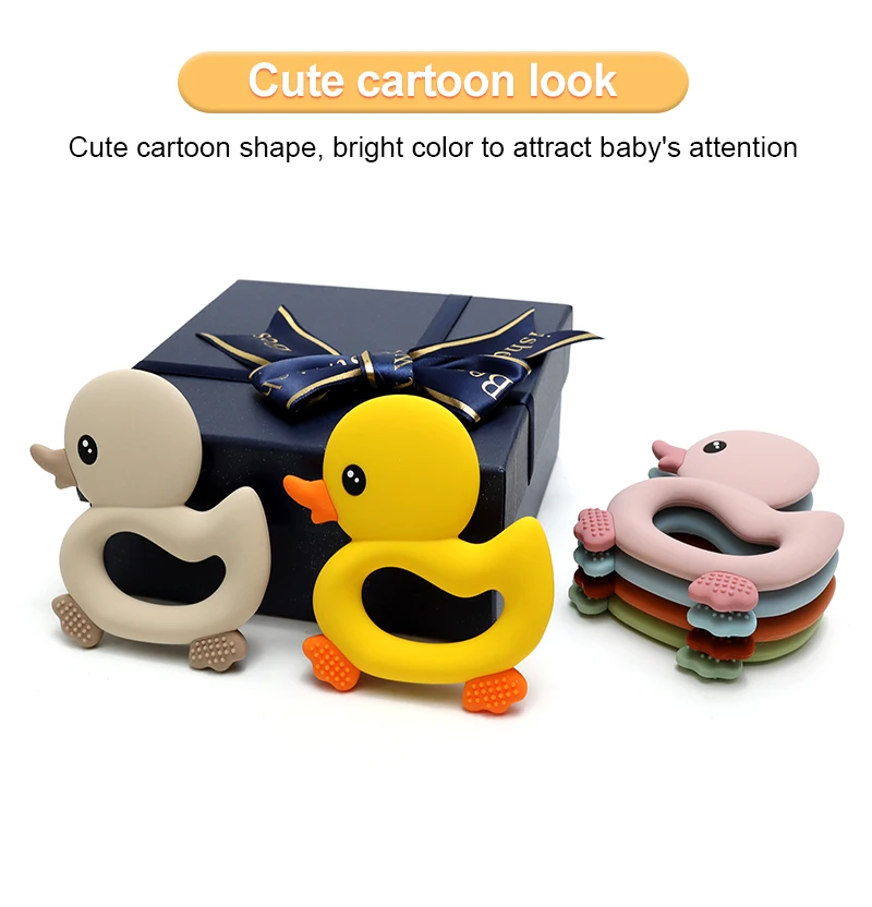 Cartoon Animal Baby Silicone Teether - BPA Free & Soothing