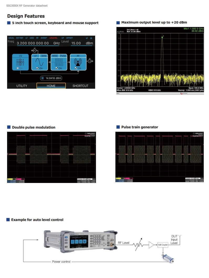 Siglent SSG3032X-IQE Rf Signal Generator Has A Frequency Range Of 9 Khz ...