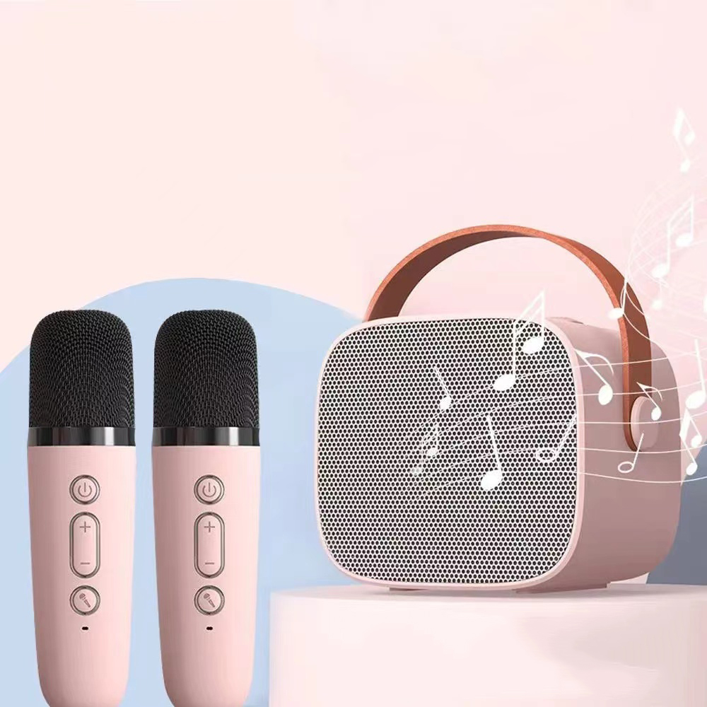 Portable Mini Karaoke K12 Speaker - RGB Light & Wireless