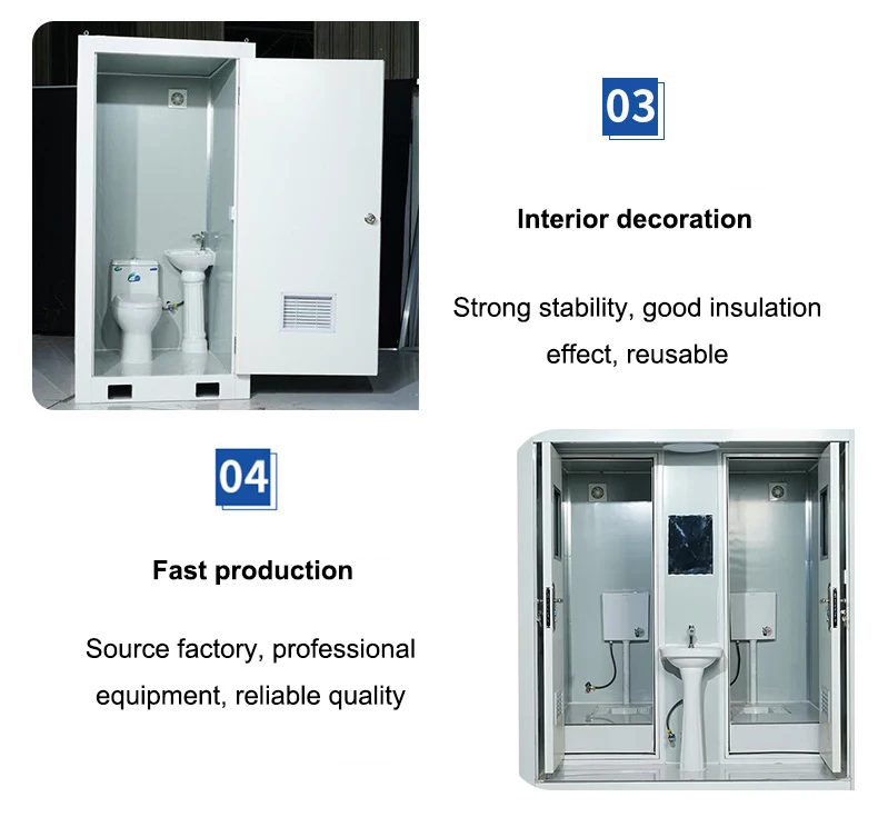 Modern Outdoor Composting Toilet Portable Restroom made of Sandwich ...