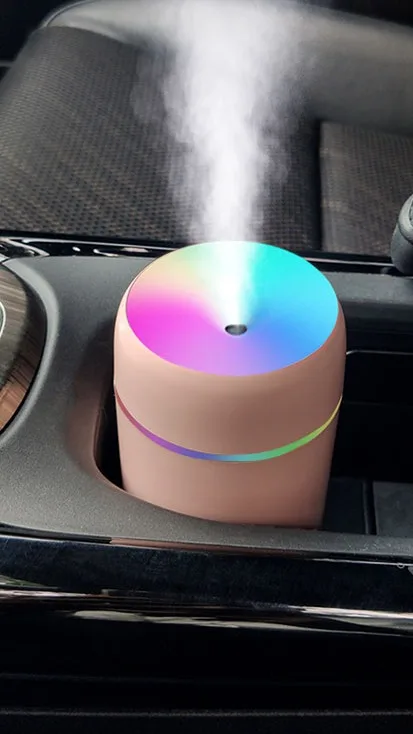 Home Rechargeable Portable 300ml Usb Colorful Mini Desktop Car Led ...