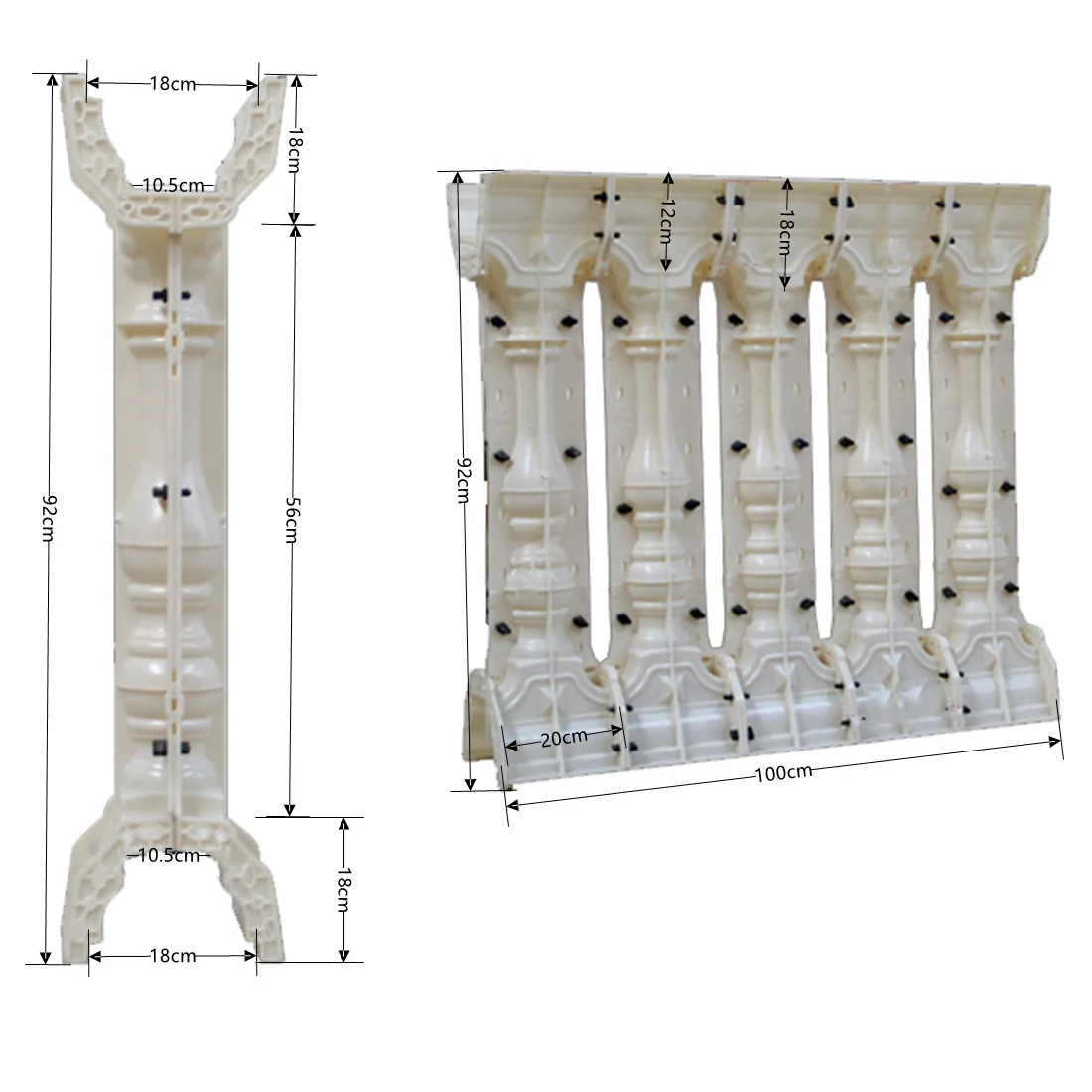 Concrete Balustrade Moulds - Durable and Easy Assembly