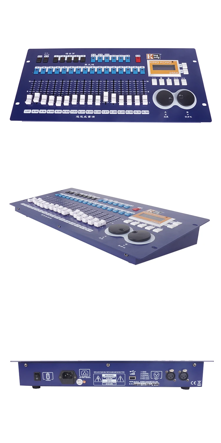 256a Dmx Console Stage Lighting Controller For Dj Disco Party Lights ...