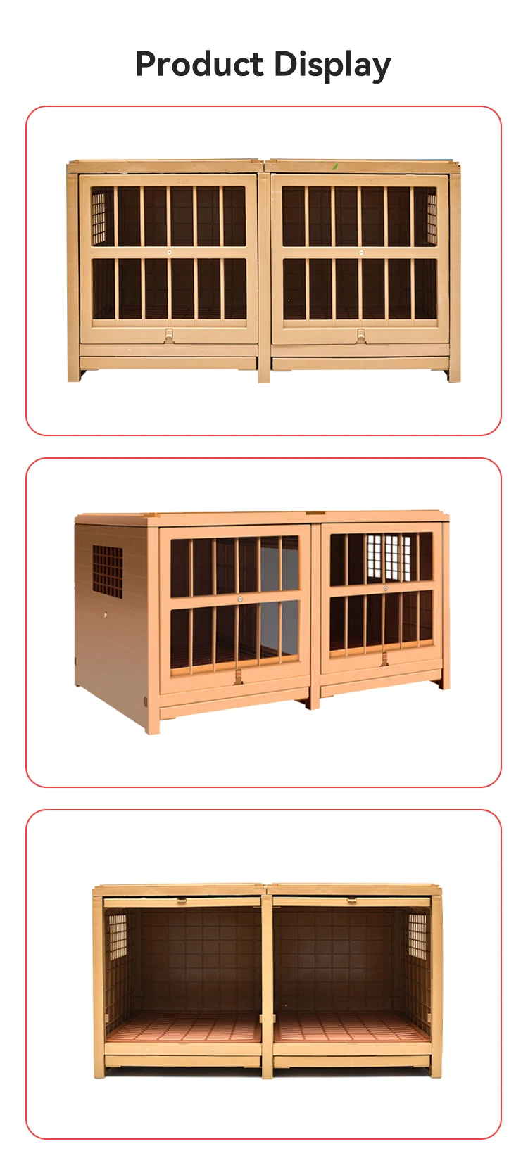 Ezclean Pigeon Pairing Cage - Eco-Friendly Plastic Nest Box