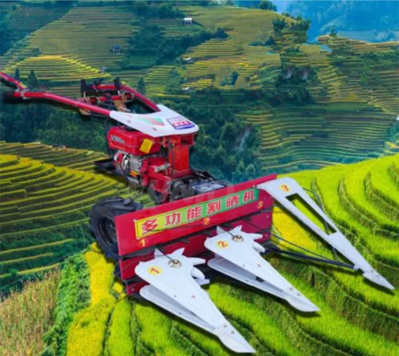 Multifunctional Walking Tractor Mounted Mini Harvester Rice Wheat ...