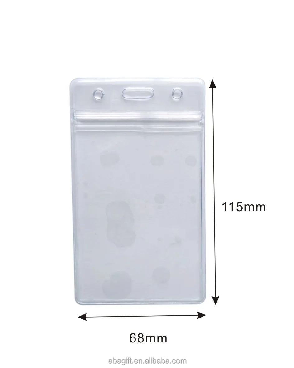 Plastic Transparent Passport Cover PVC Card Holders Wallet clear ID ...