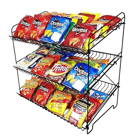 2024 Metal Wire Potato Chips Display Rack, Custom Lays Potato Chips ...
