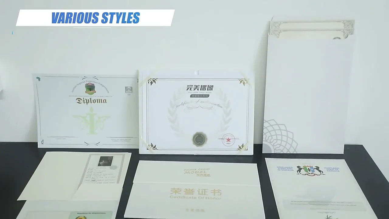 Yiko Custom A4 Security Professional Certificate Thermal Printing Paper ...