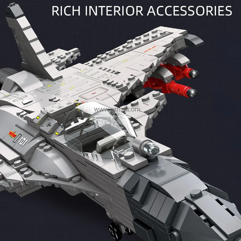 Jie Star 61056 Military Army Fighter Jet Model Diy Assemble Airplane ...