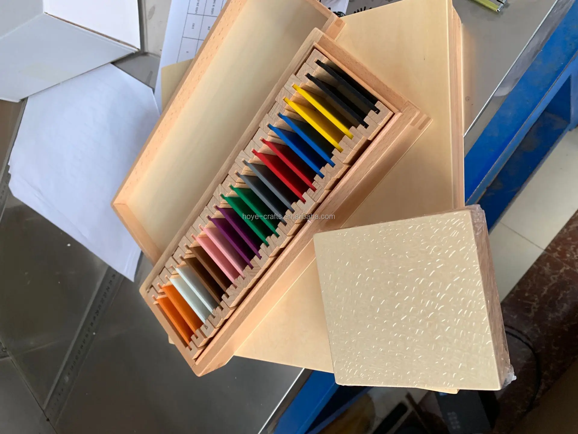 Wooden Montessori Color Boards For Kids Educational Play Oem