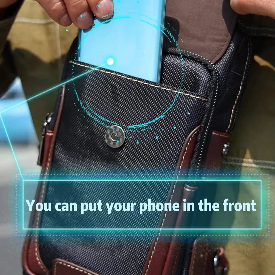 Bullcaptain Hot Sale Men's First Layer Cowhide Casual Fashion Men's Bag ...