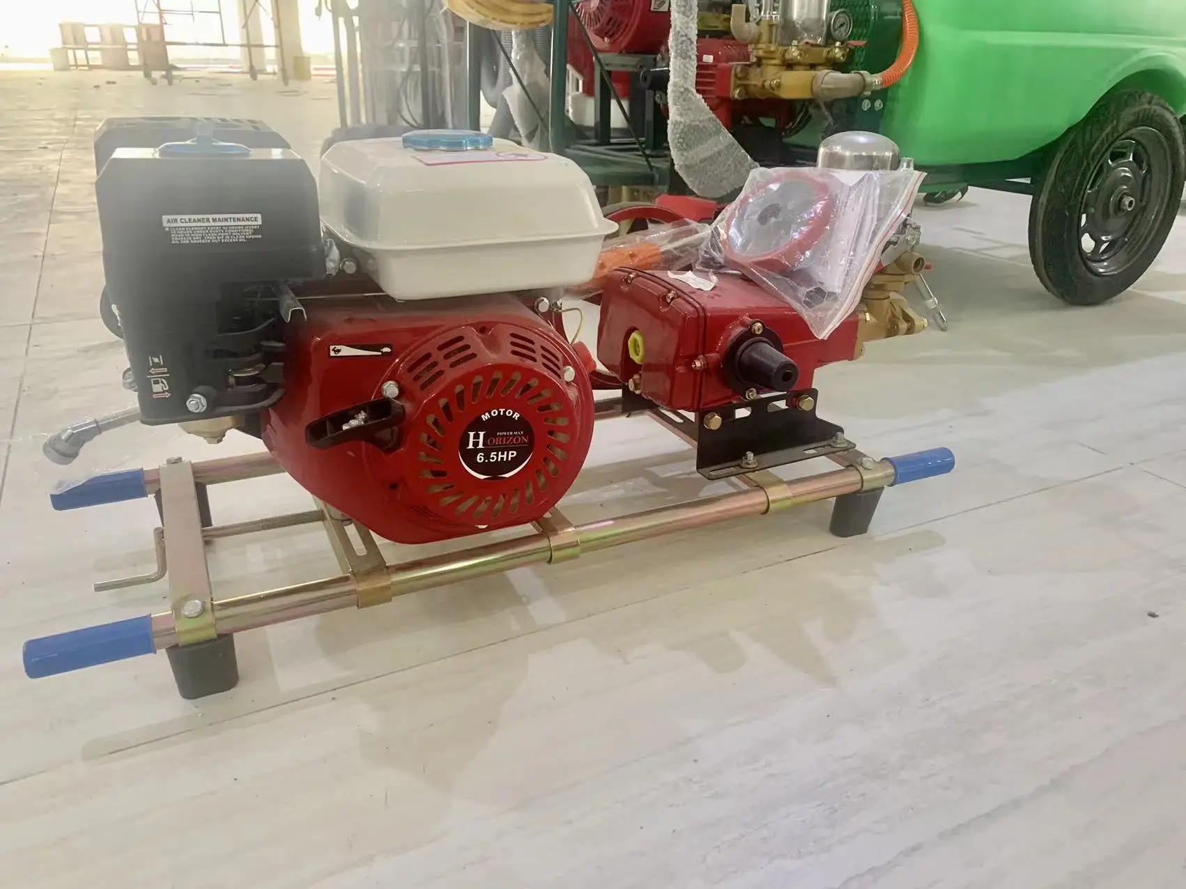 168F Trolly Gasoline Engine Power Sprayer - High Productivity