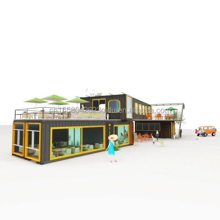 40FT Modern Design Container House Coffee Shop Outdoor Restaurant Cafe ...