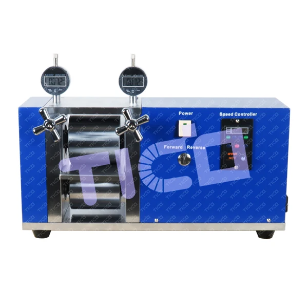 100mm Width Lab Roller Press Machine for Lithium Ion Battery Cathode ...