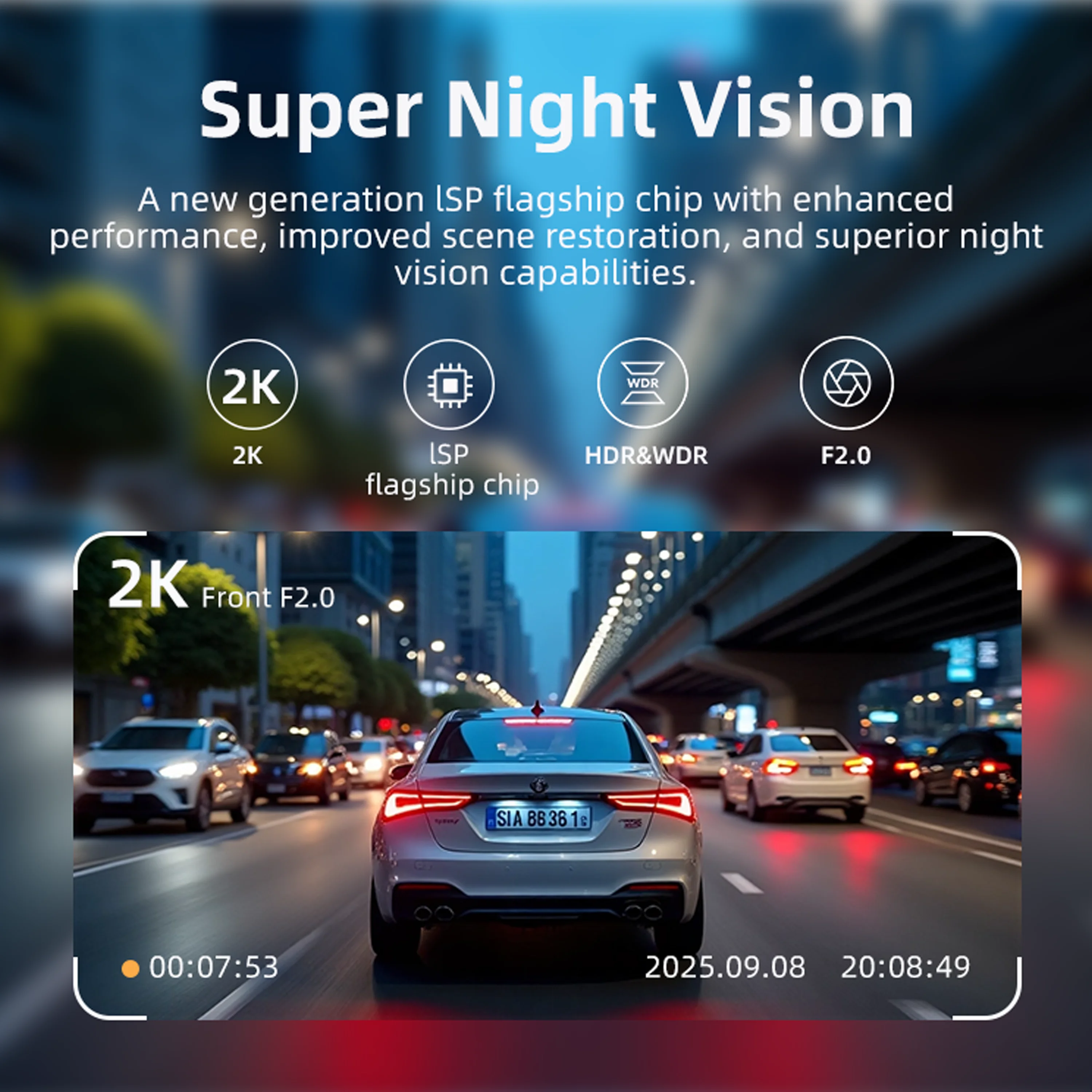 Coview Hoge Kwaliteit 4K Auto Camera Dashcam DUAL Dash Cam Wifi met GPS ...