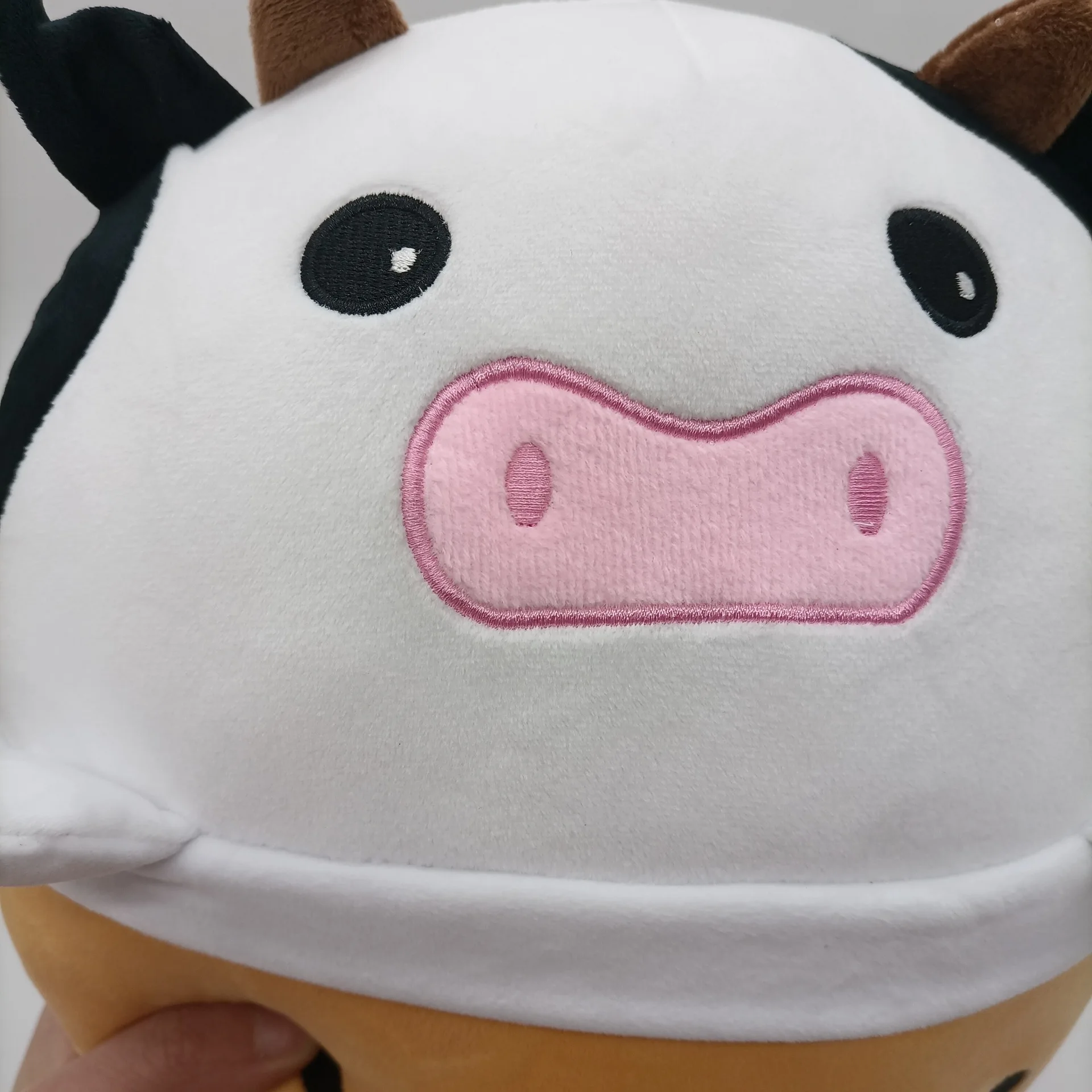 In Stock Soft Kawaii Cute Plushie Peluche Cow Boba Animal Doll Stuffed ...