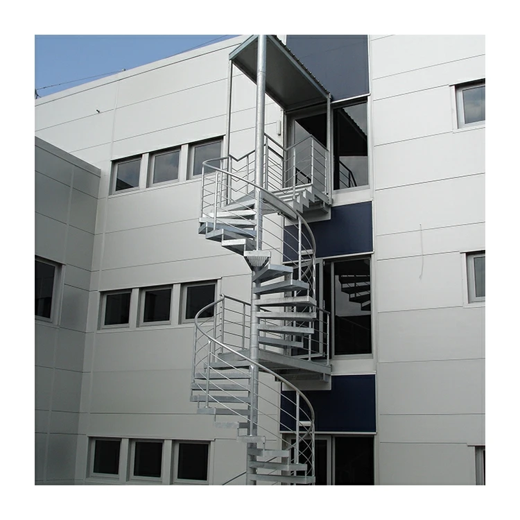 Outdoor Build Metal Stairs Wrought Iron Rotate Stair Spiral Stainless ...