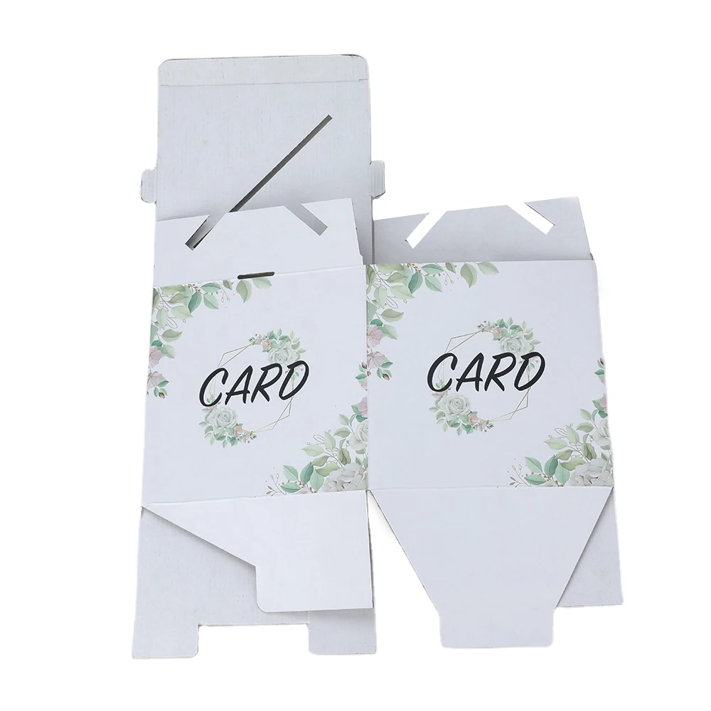 Wedding Card Box Foldable Cardboard Wedding Postcard Box Gift Wedding ...