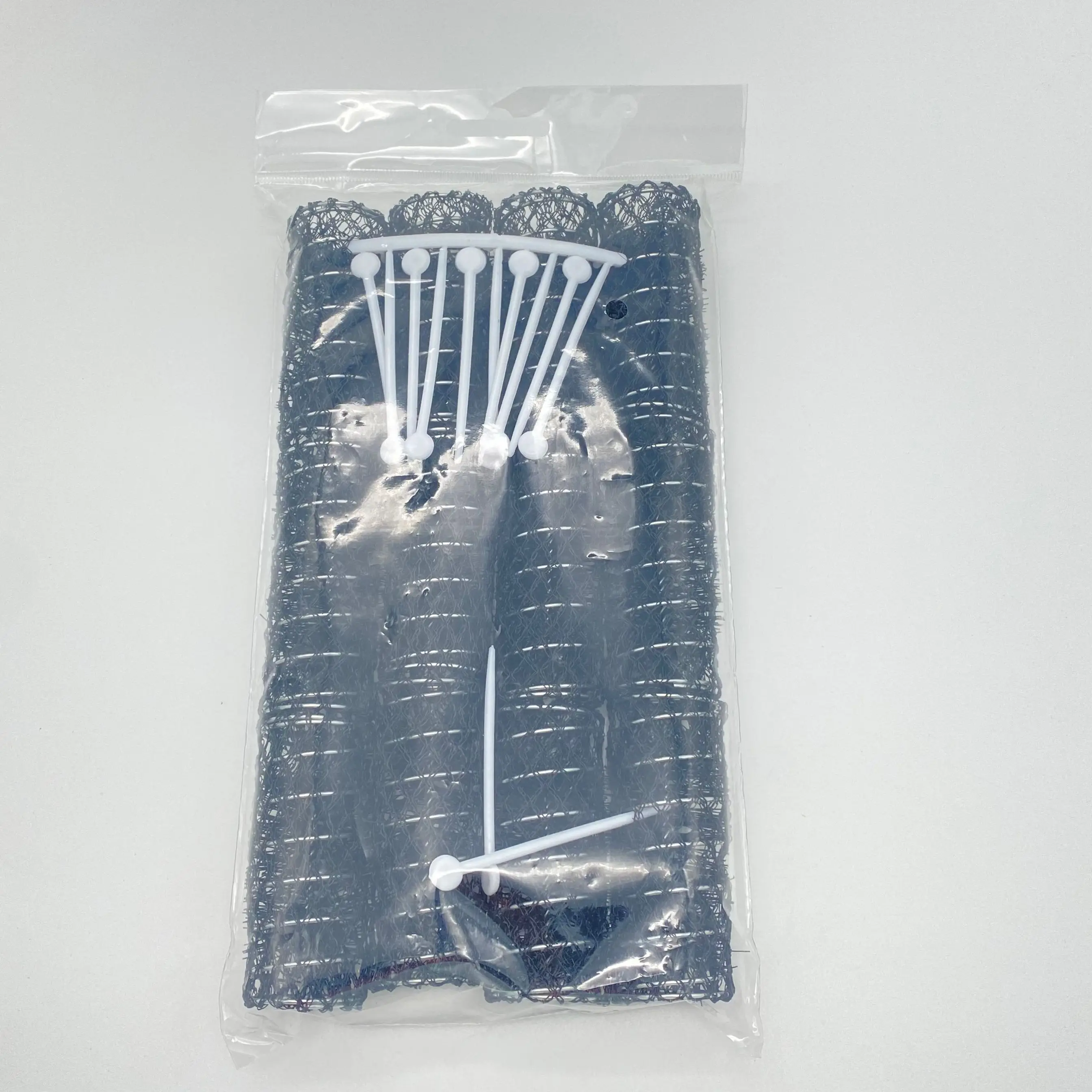Wire Mesh Hair Rollers With Flexible Locking Pin And Nylon Brush In The ...