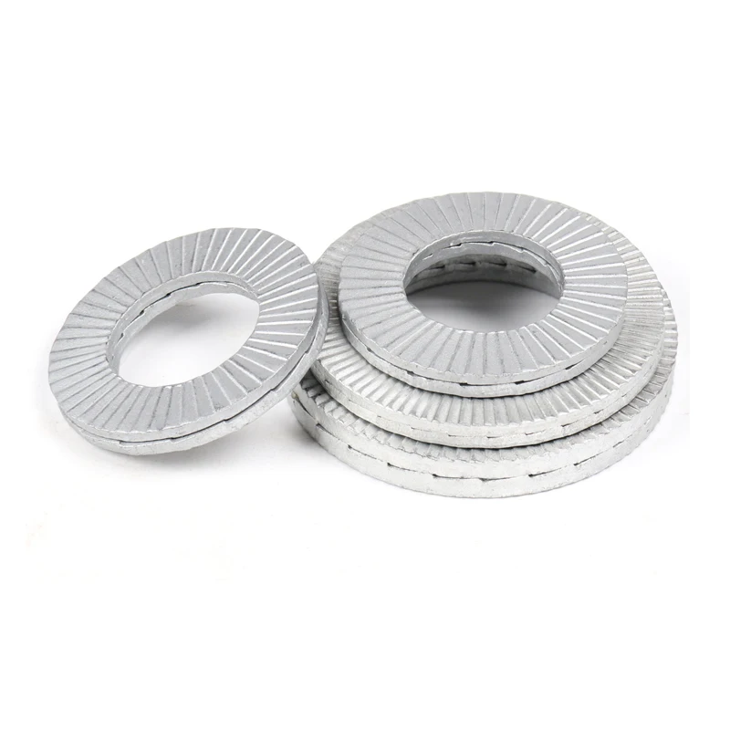 DIN25201 Circular Bilayer Serrated Anti slip Washer Double Knurling ...