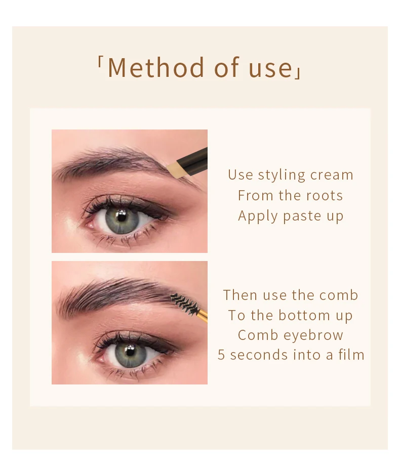 Creative Your Own Logo Waterproof Private Label Brow Freeze Styling Wax ...