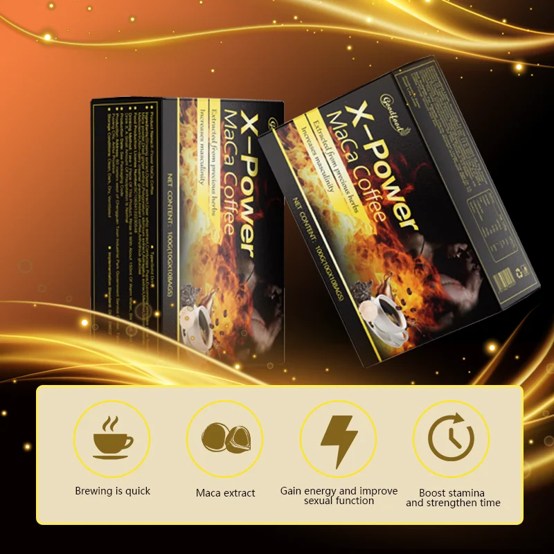 Man X Power Energy Chocolate Instant Coffee with Maca & Ginseng