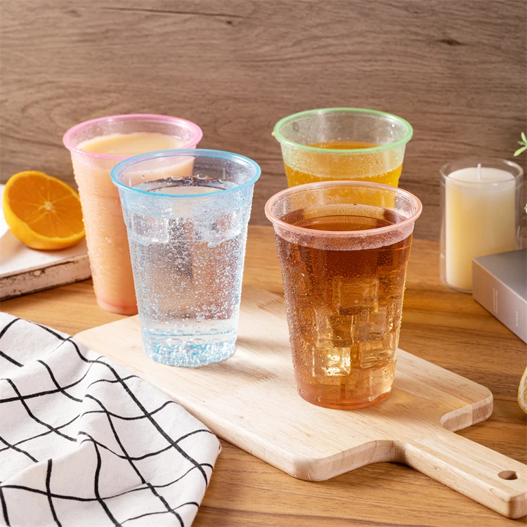 Hot Selling 16oz Clear Plastic Cups Disposable Plastic Water Cups For ...