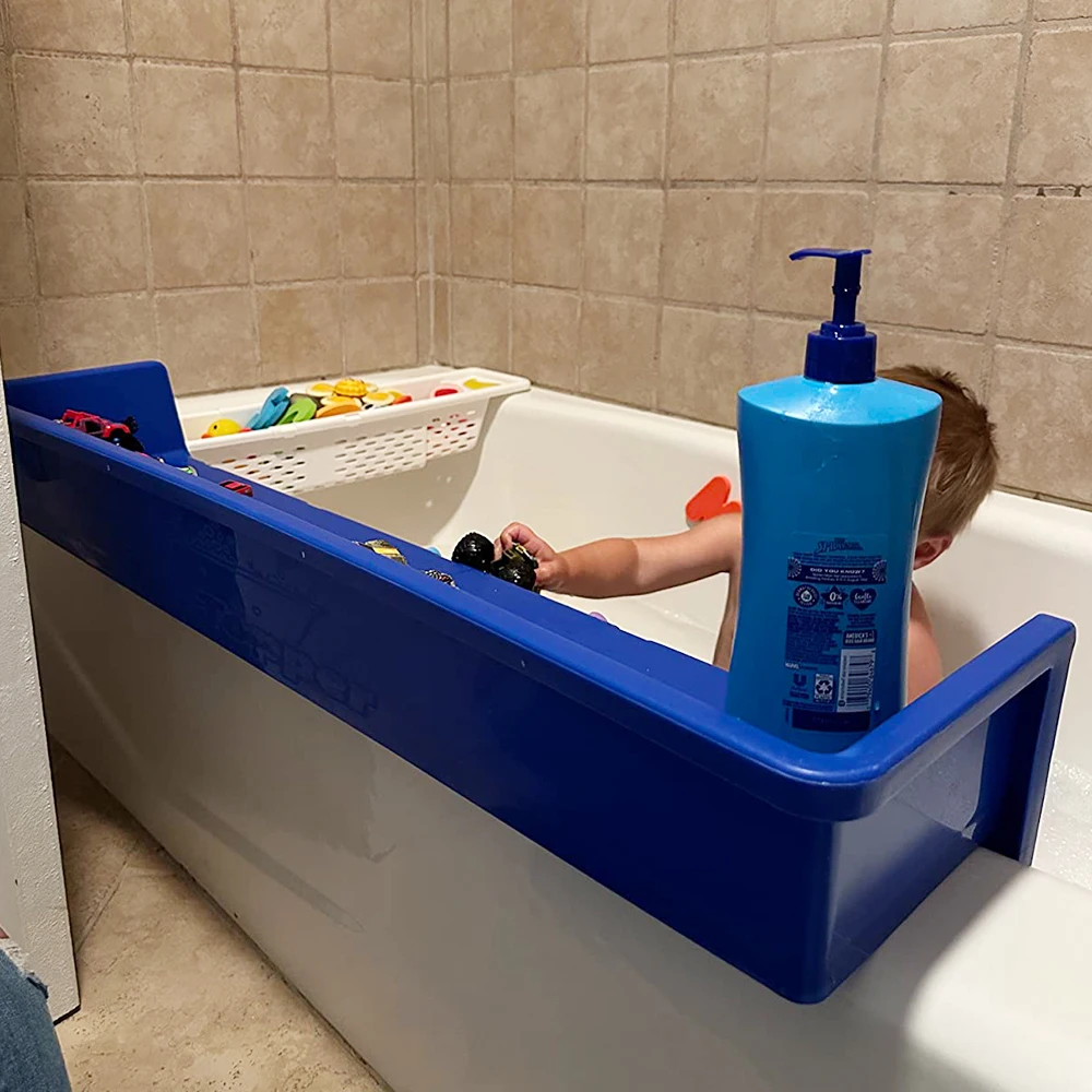 Bathroom Baby Kid Bathtub Corner Shower Splash Guard Detachable Play ...