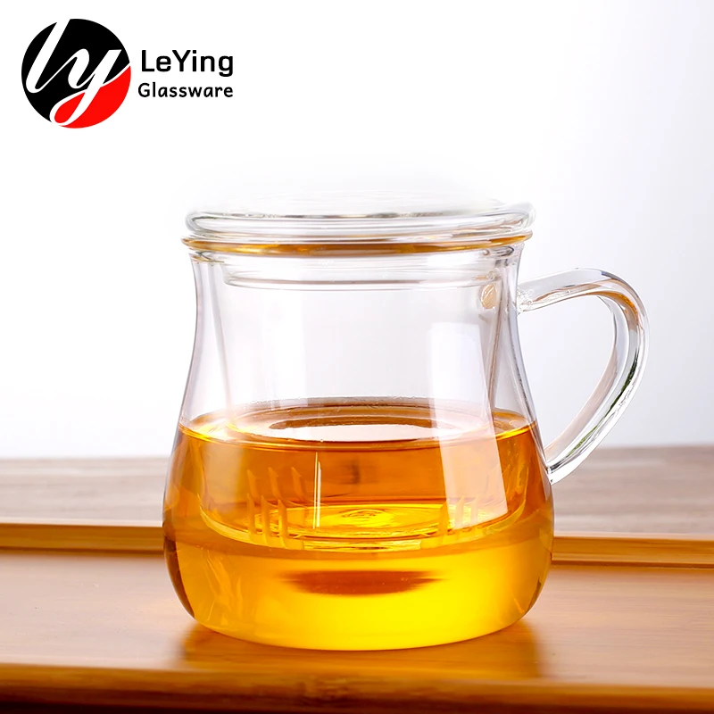 Office Use Business Borosilicate Glass Tea Maker Glass Teapot Cup With ...