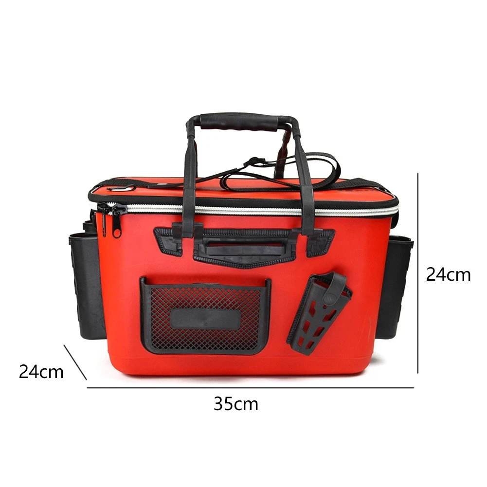 Custom Foldable Plastic Waterproof Fishing Bucket-live Fish Container ...