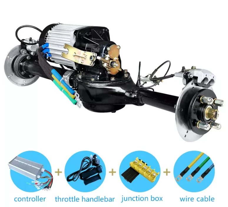 Electric Tricycle Disc System 2-8kw Rear Axle Of Electric Vehicle - Buy ...