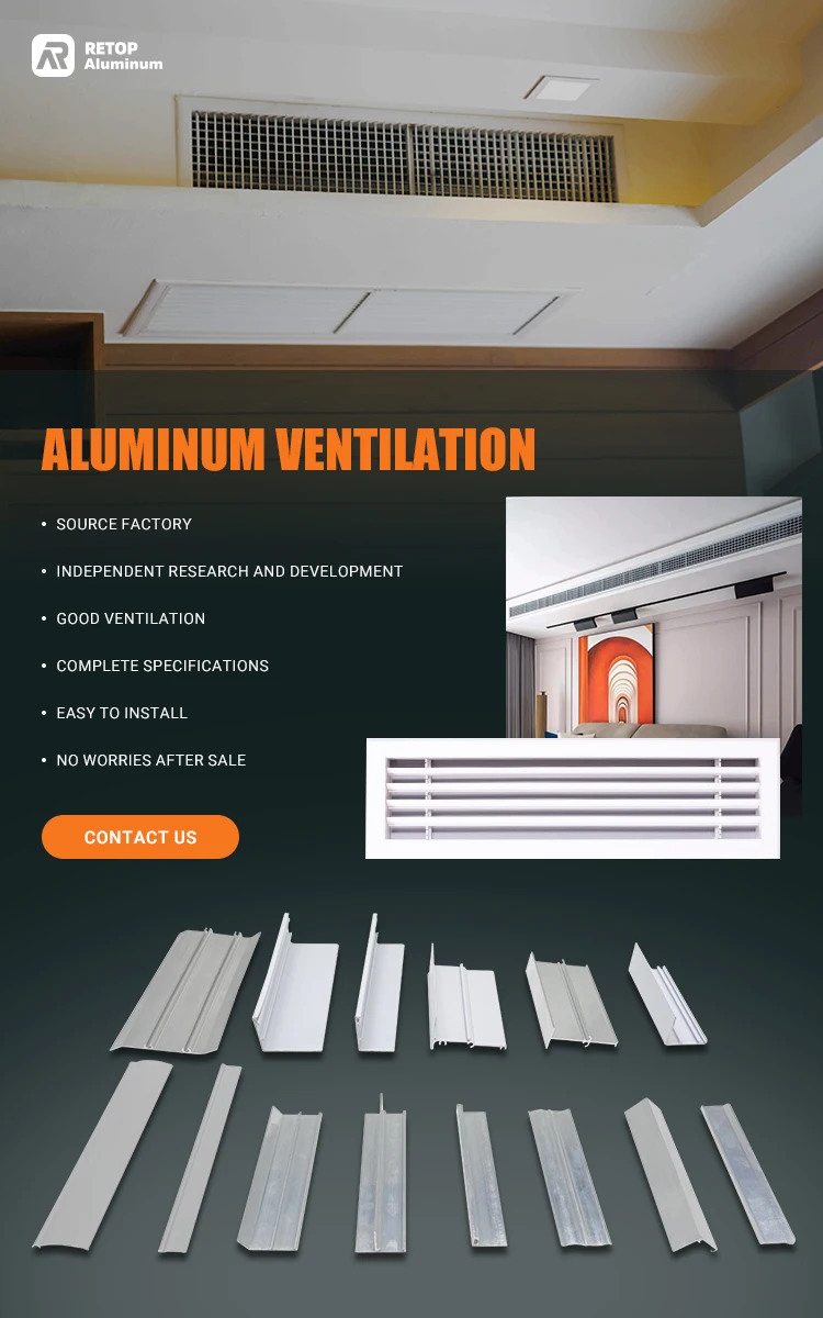 HVAC Aluminum Decorative Eggcrate Grille air Conditioner Louvers ...