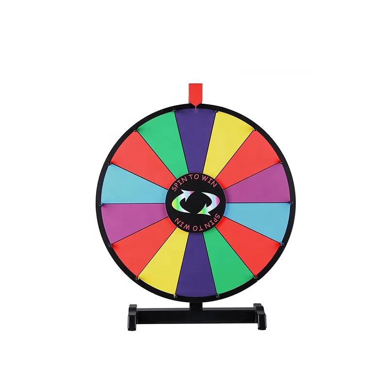 Wheel of Fortune Wheel Spinner - Standing Spinning Prize Wheel